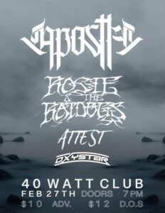SCHEDULE – 40 Watt Club